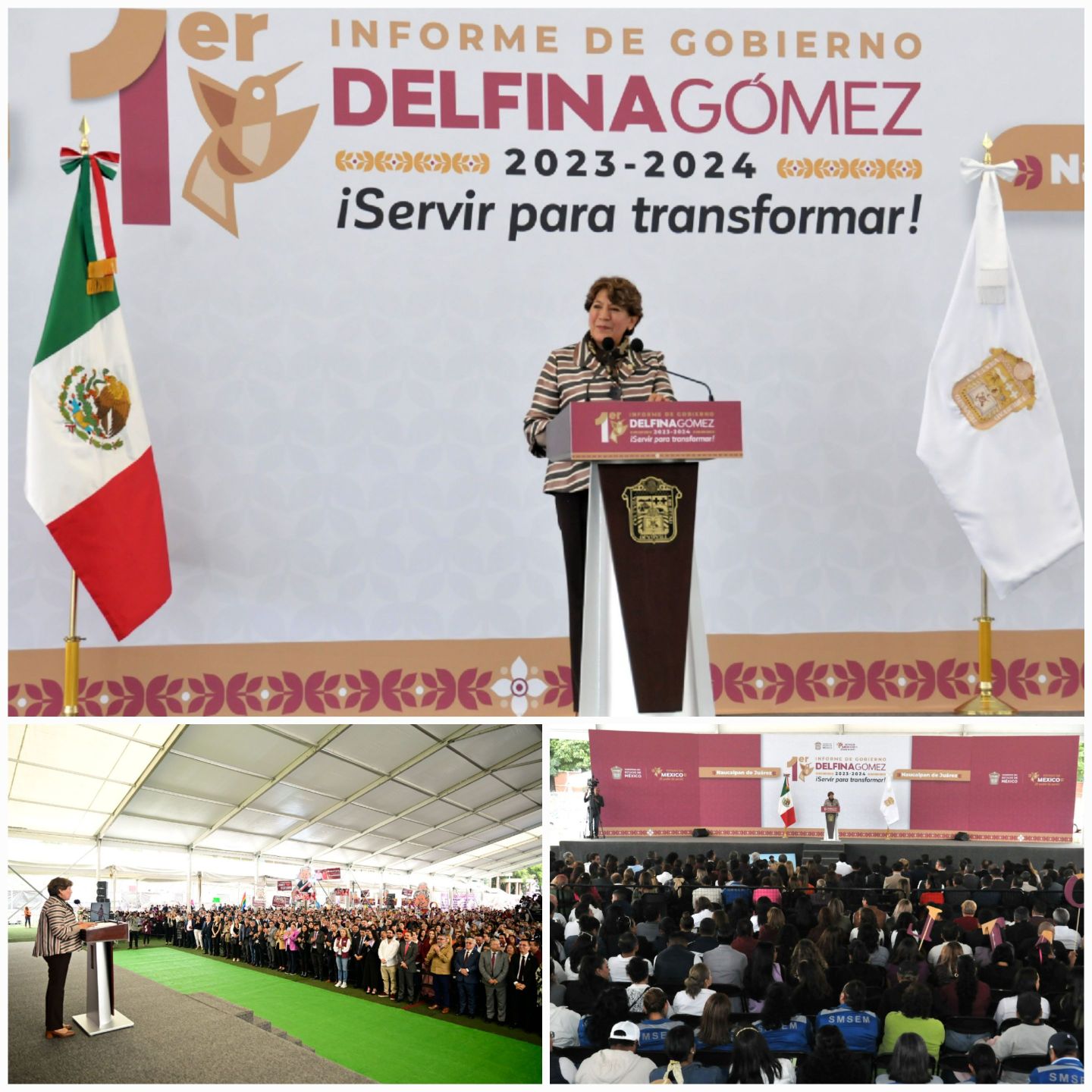 Delfina Gómez Álvarez Gobernadora Presenta su primer informe regional ...
