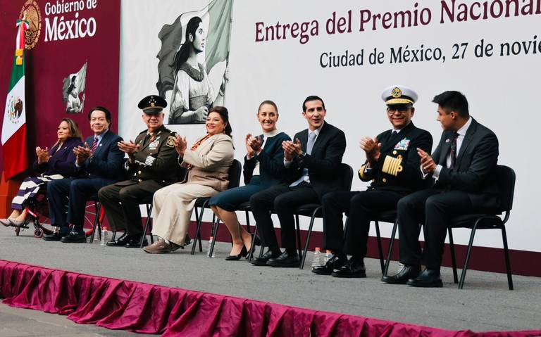 Brugada acompaña a Sheinbaum en la entrega del Premio Nacional del ...
