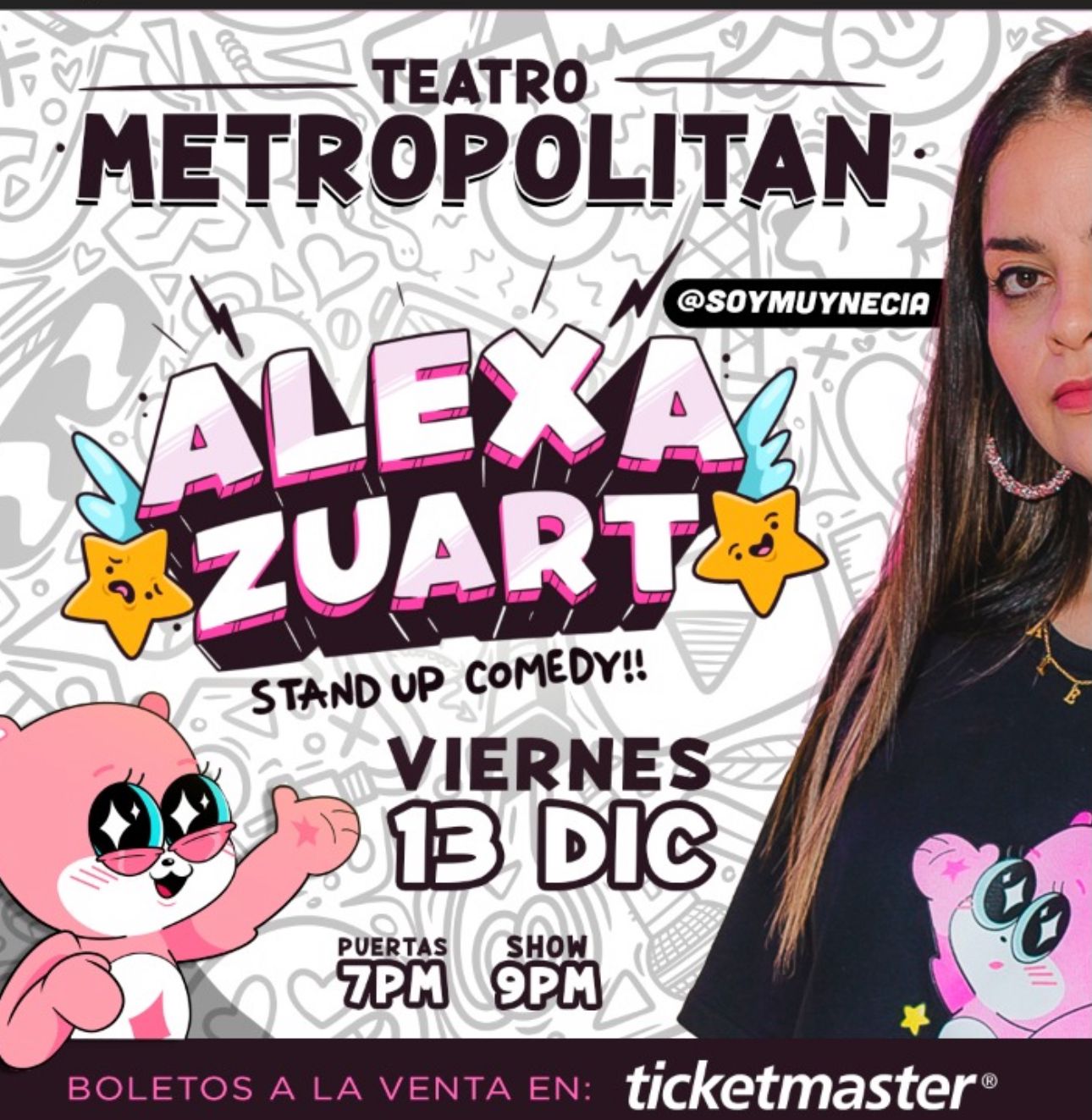 Alexa Zuart cumple su sueño de hacer stand up en el Teatro Metropólitan ...